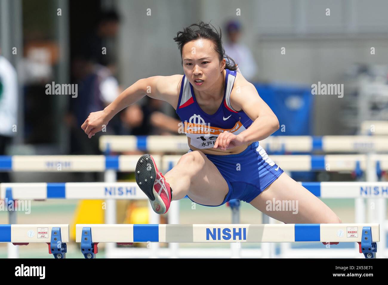 Ibaraki, Japan. 5th May, 2024. Rei Honda Athletics : 2024 Mito Invitational Meet Women's 100mH ...