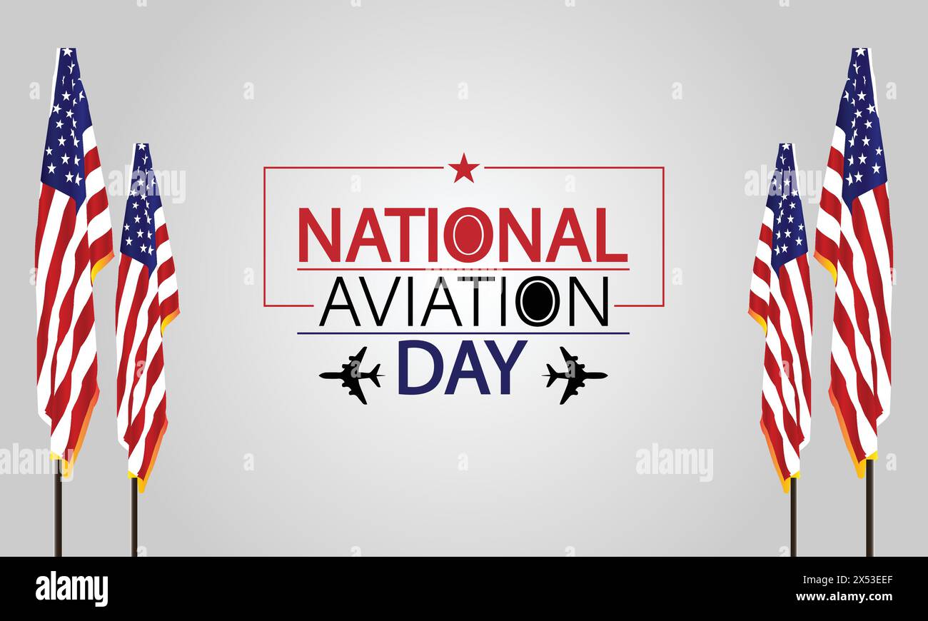 Proud to Fly National Aviation Day Celebrated in Red White and Blue ...