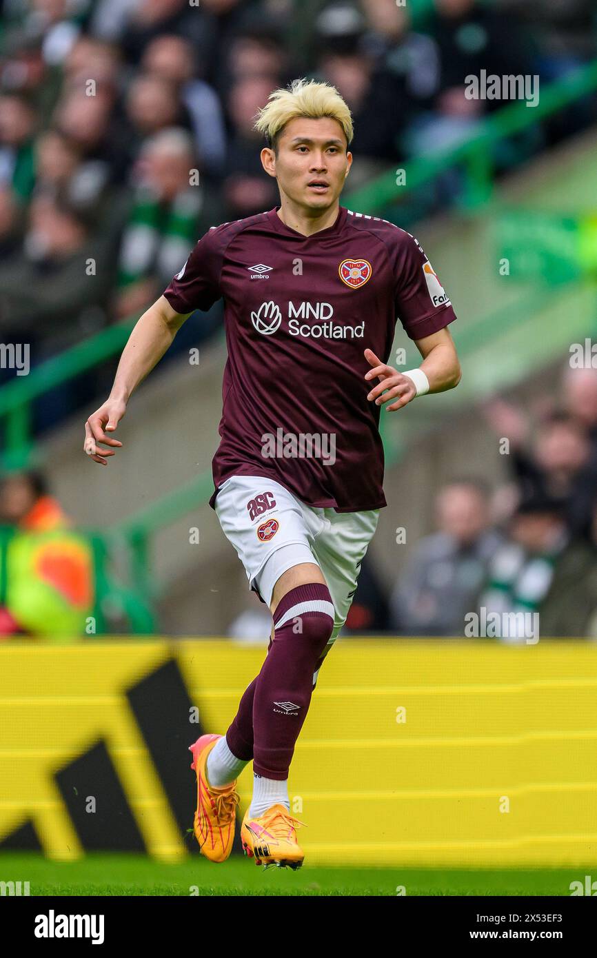 Kyosuke Tagawa of Hearts during the cinch Scottish Premiership match ...