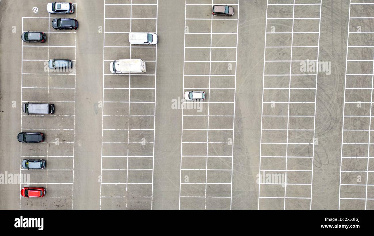 Empty Parking Lot From Above Best Empty Parking View Above