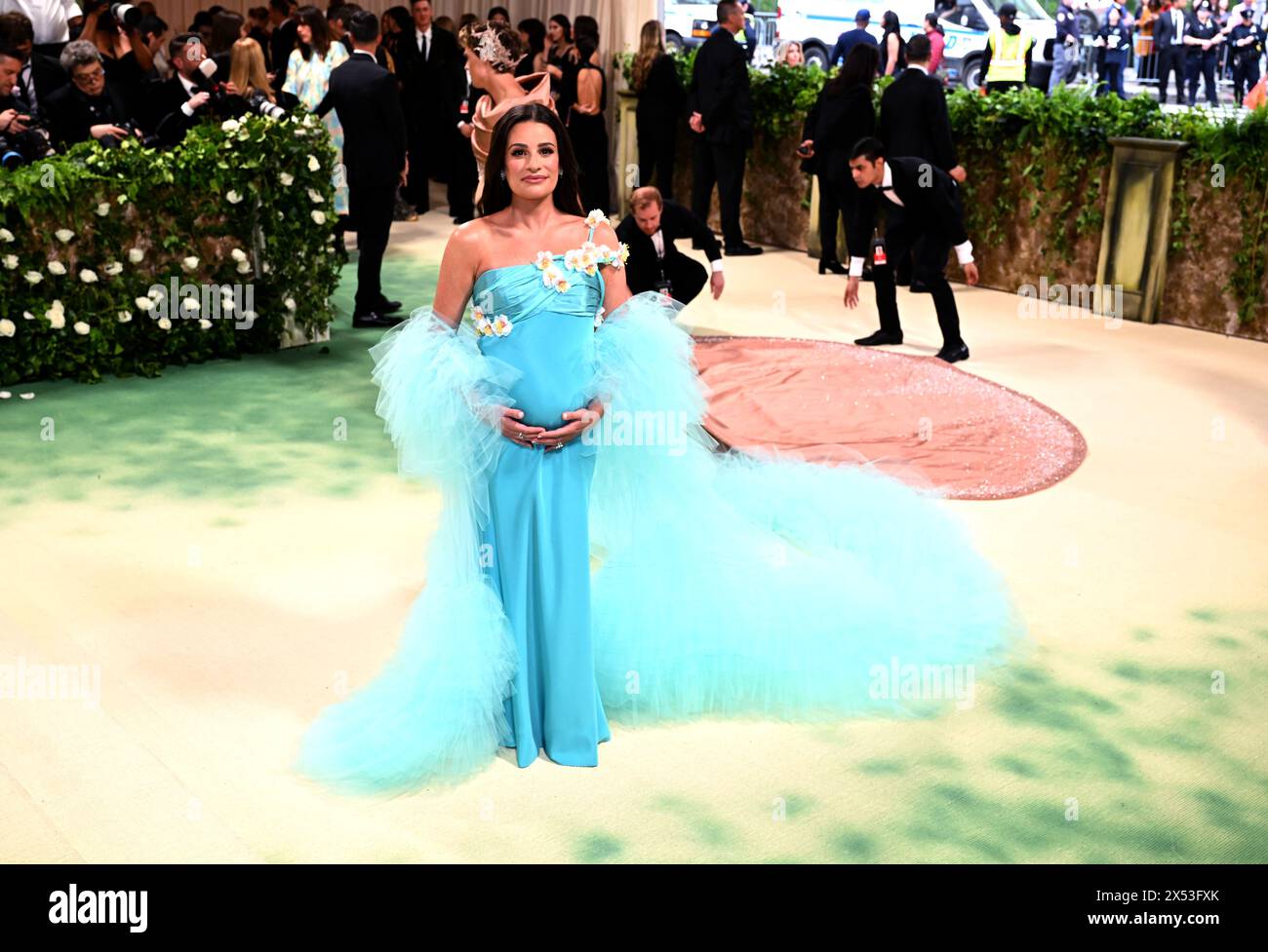 Lea Michele attending the Metropolitan Museum of Art Costume Institute ...
