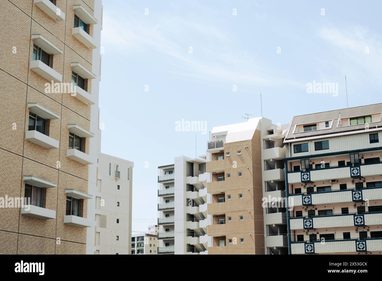 Residential mansion buildings in Fukuoka, Japan Stock Photo - Alamy