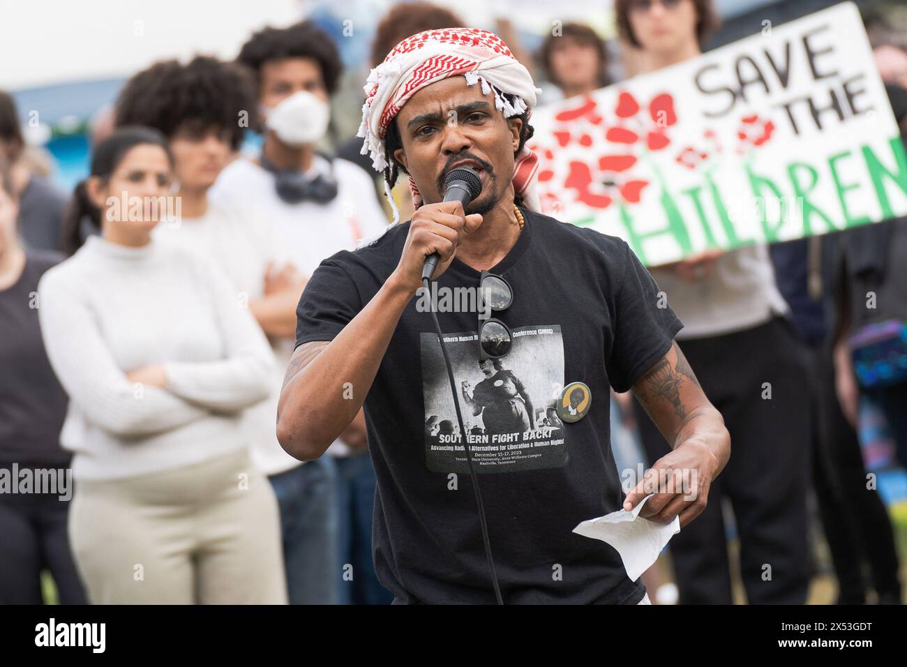 Cambridge, Massachusetts, USA. 06th May, 2024. An MIT protest leader ...