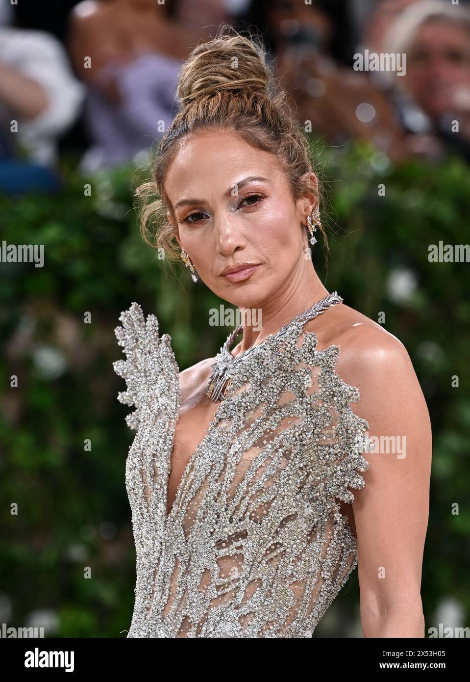 New York, USA. May 6th, 2024. Jennifer Lopez arriving at The Met Gala ...
