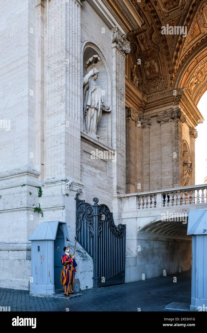 Architectural detail of Saint Peter's Basilica in Vatican City, the ...