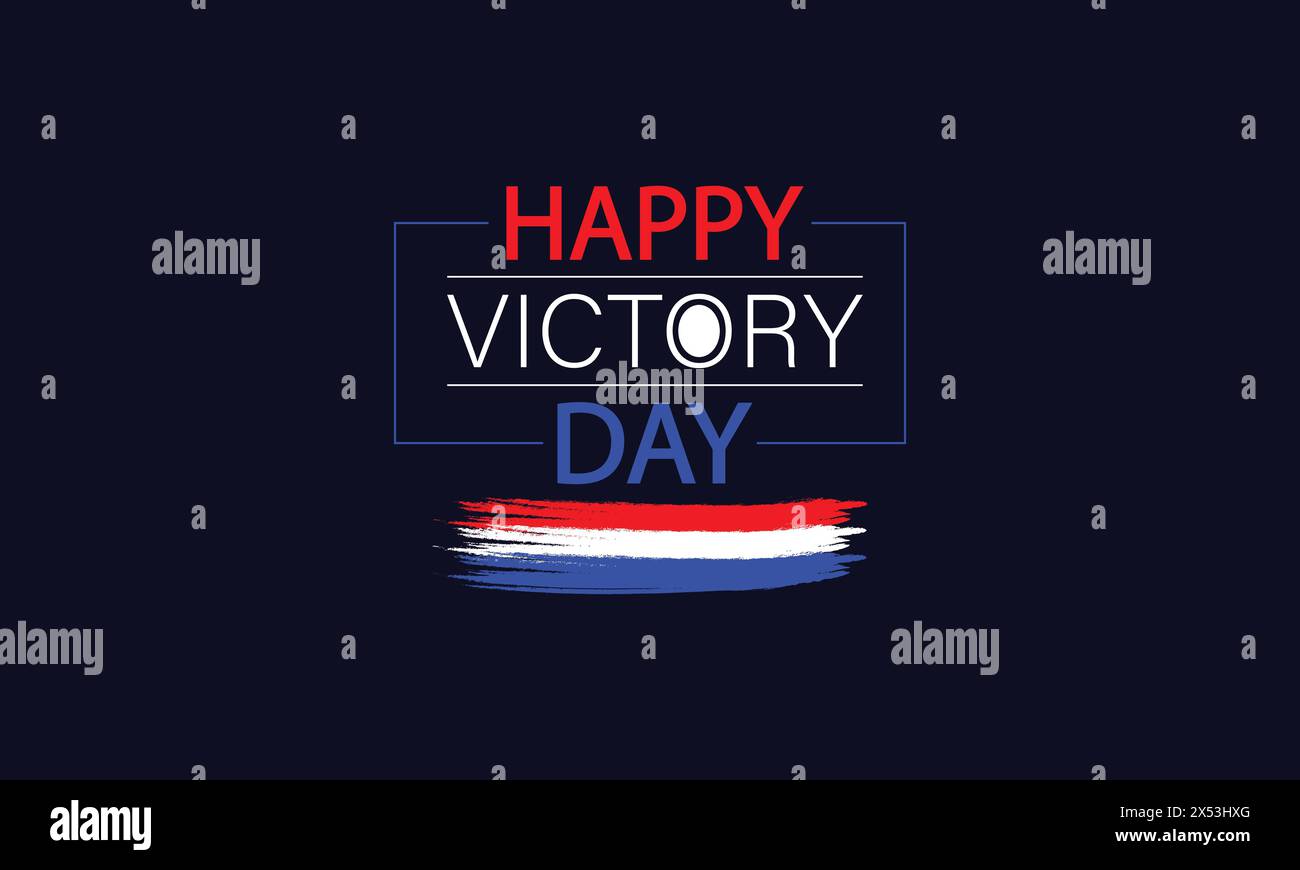 Remembering Victory Day American Flag Illustration Text Inspiration ...