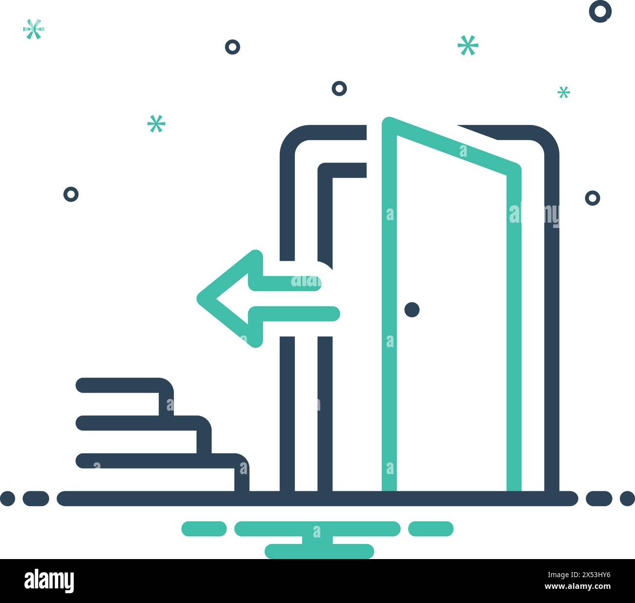 Icon for escape, toward Stock Vector Image & Art - Alamy