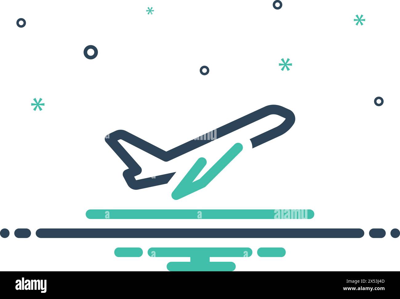 Icon departure air transport Cut Out Stock Images & Pictures - Alamy