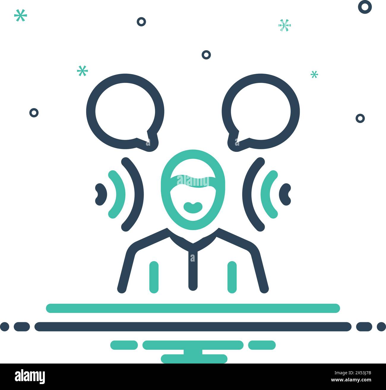 Icon for active listening, active Stock Vector Image & Art - Alamy