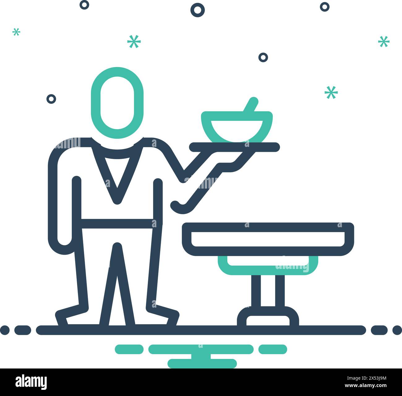 Icon for serve, waiter Stock Vector Image & Art - Alamy