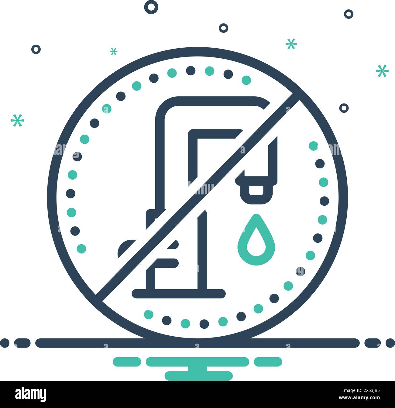 Prohibited water Cut Out Stock Images & Pictures - Alamy