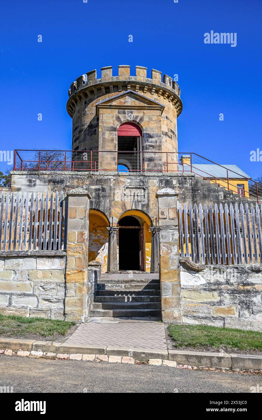 Guard Tower at Port Arthur Historic Site, Tasmania, Australia Stock ...