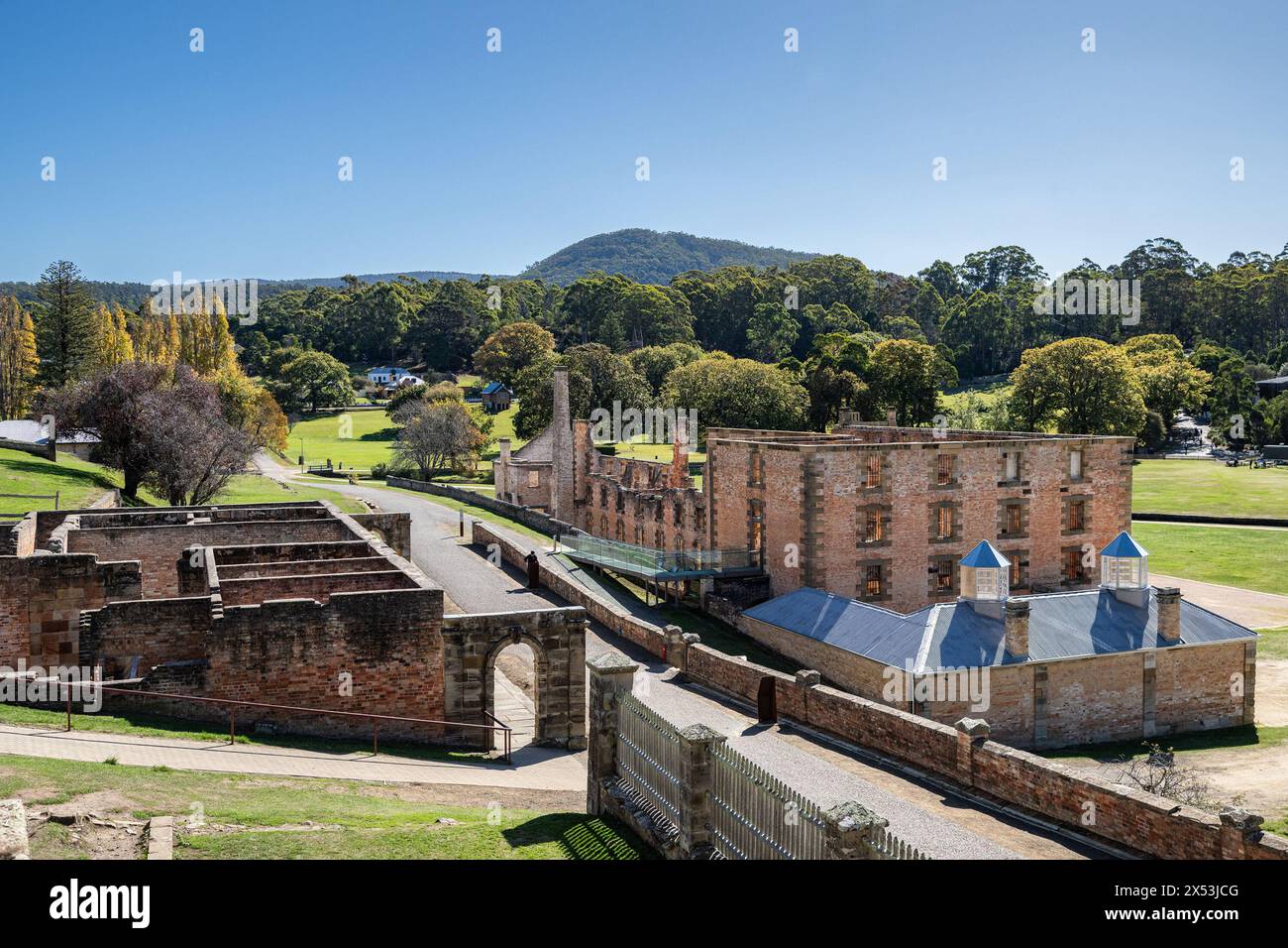 Buildings at the Port Arthur Historic Site, Tasmania, Australia Stock ...