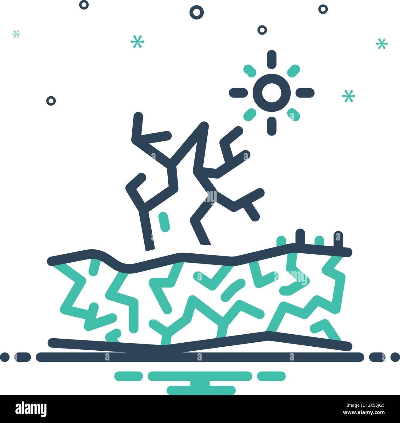 Icon for drought, disaster Stock Vector Image & Art - Alamy