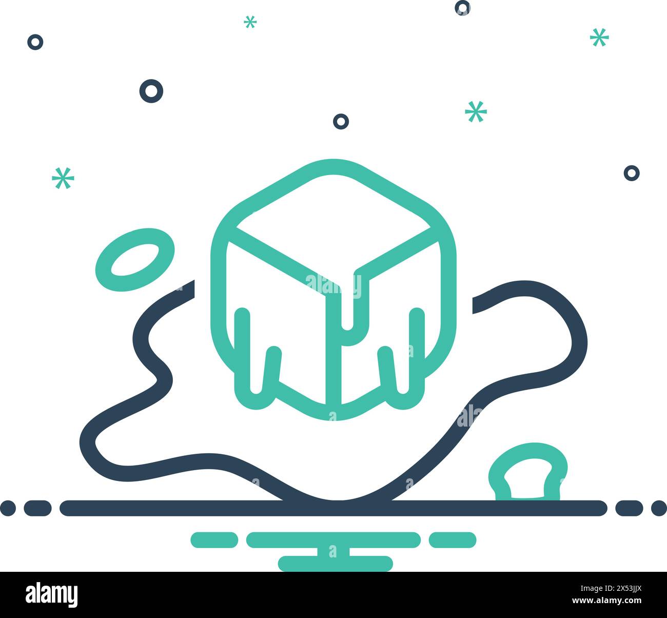 Icon for melting ice, melting Stock Vector Image & Art - Alamy