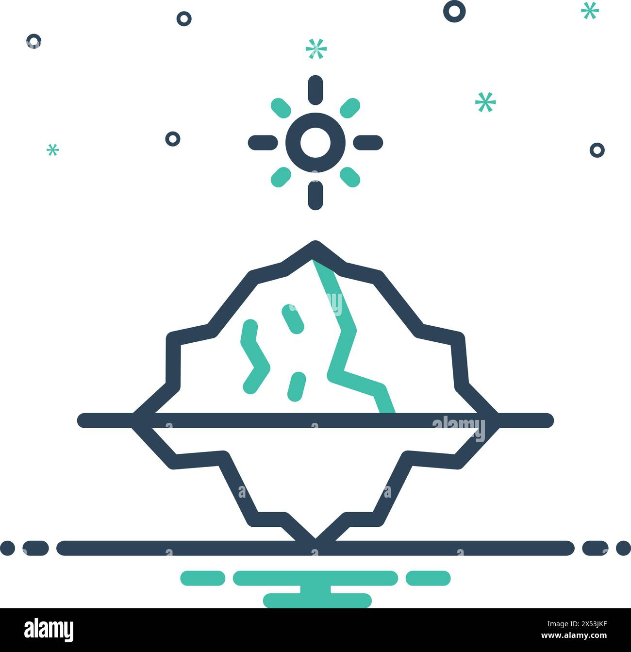 Icon for melting ice, melting Stock Vector Image & Art - Alamy