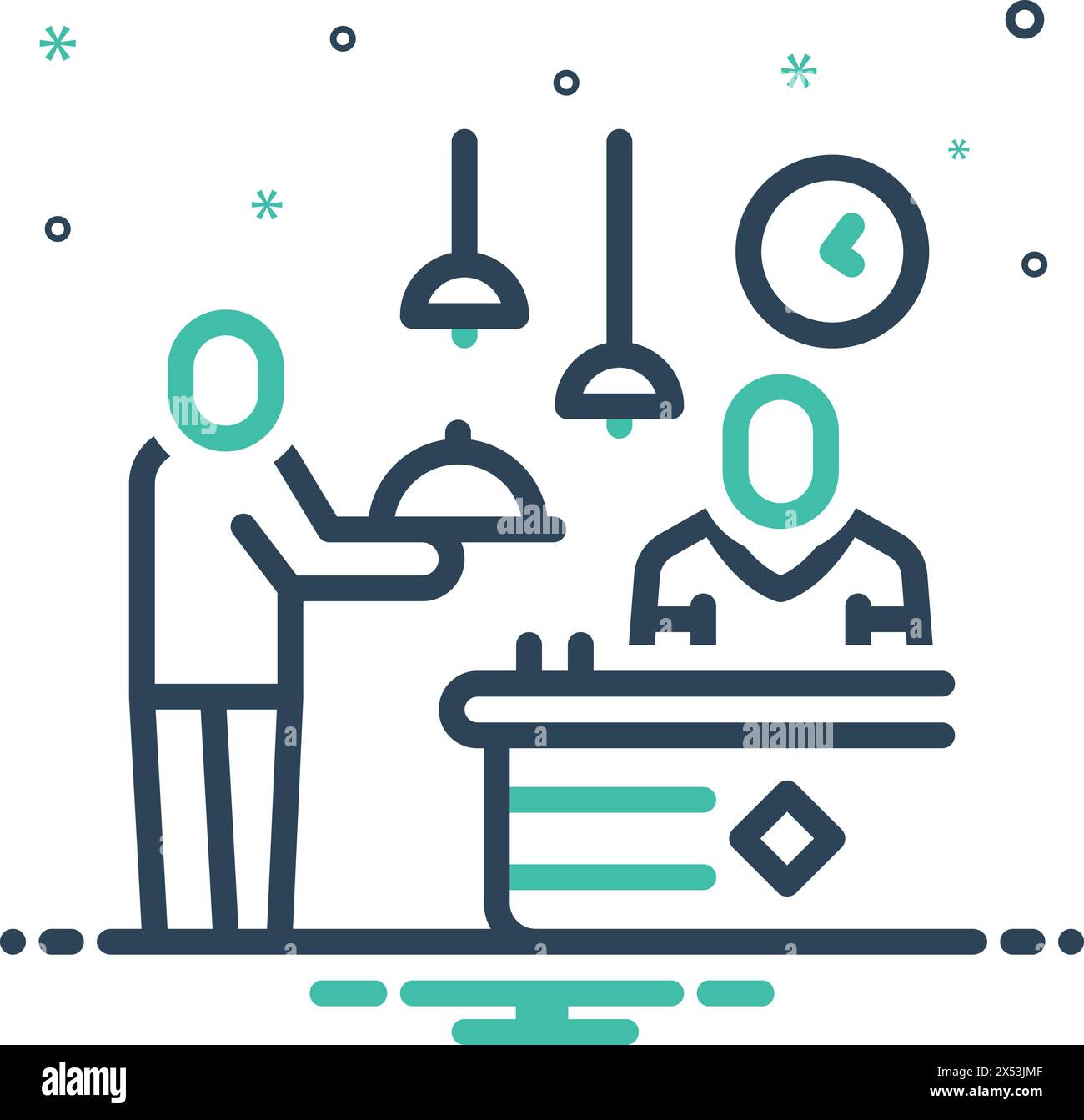 Icon for serve, waiter Stock Vector Image & Art - Alamy