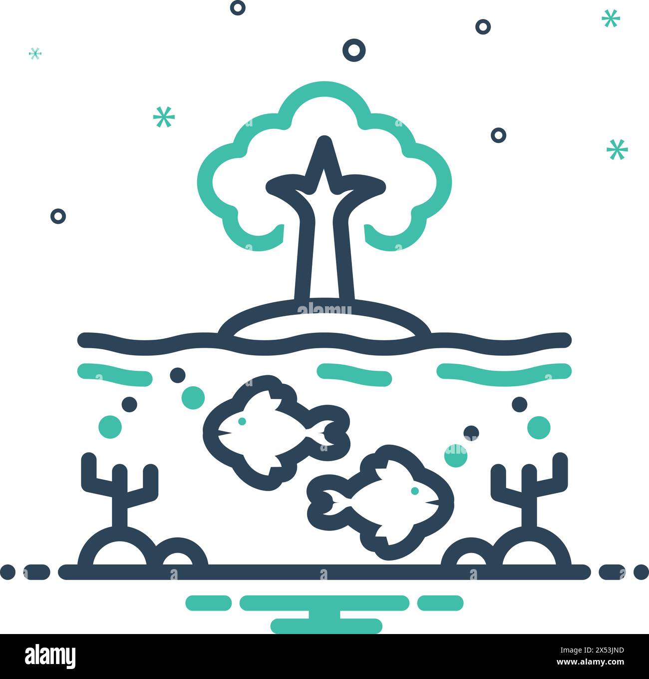 Icon for ocean acidification, ocean Stock Vector Image & Art - Alamy