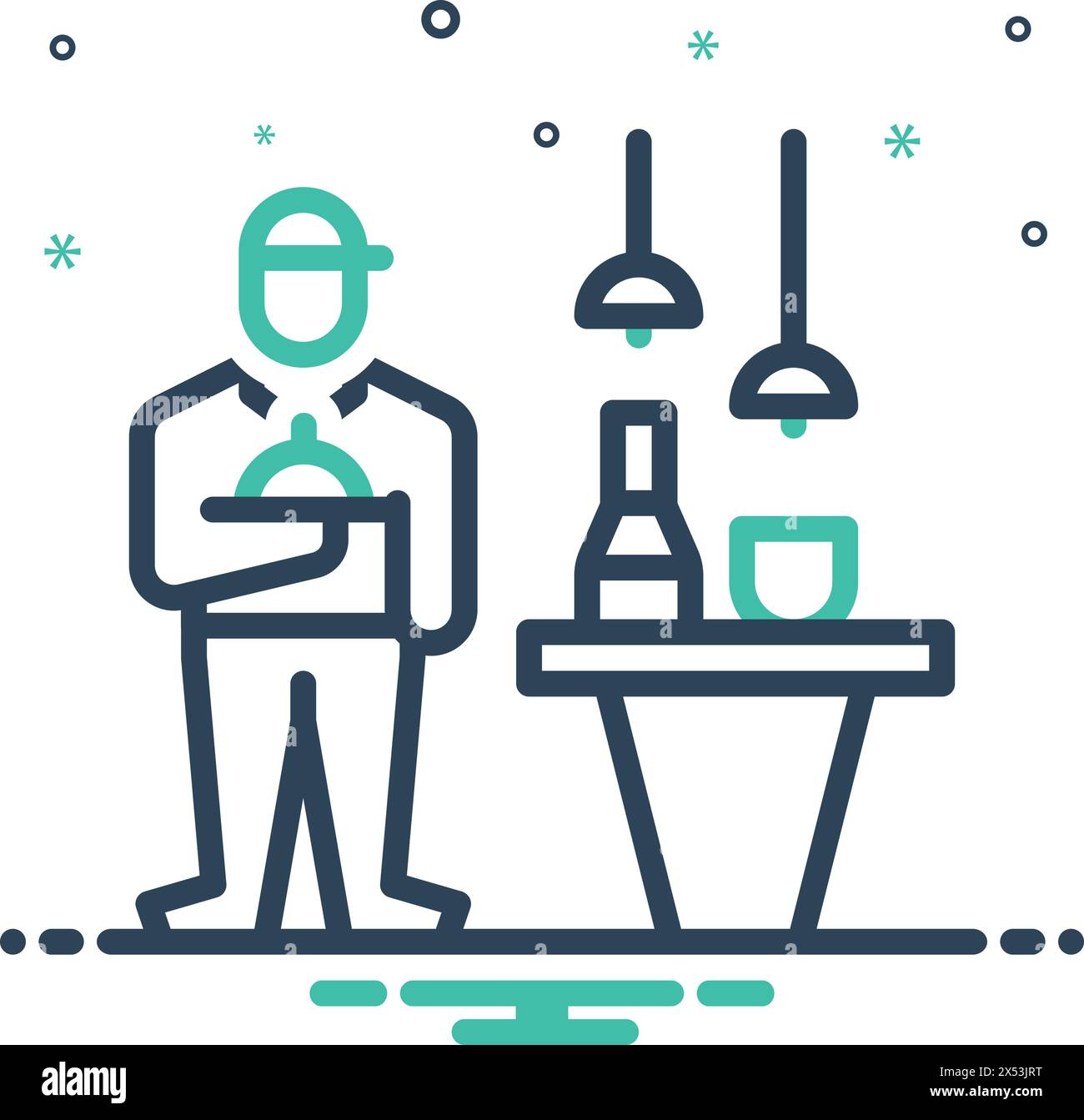 Icon for waiter, menial Stock Vector Image & Art - Alamy