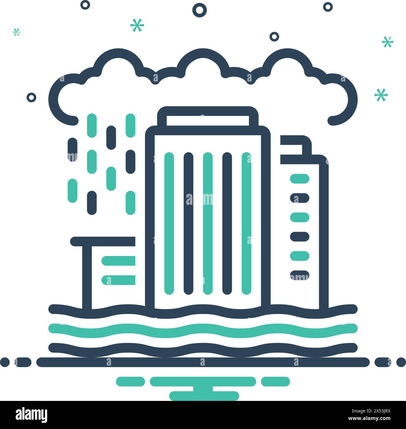 Flood flooding submerged Cut Out Stock Images & Pictures - Alamy