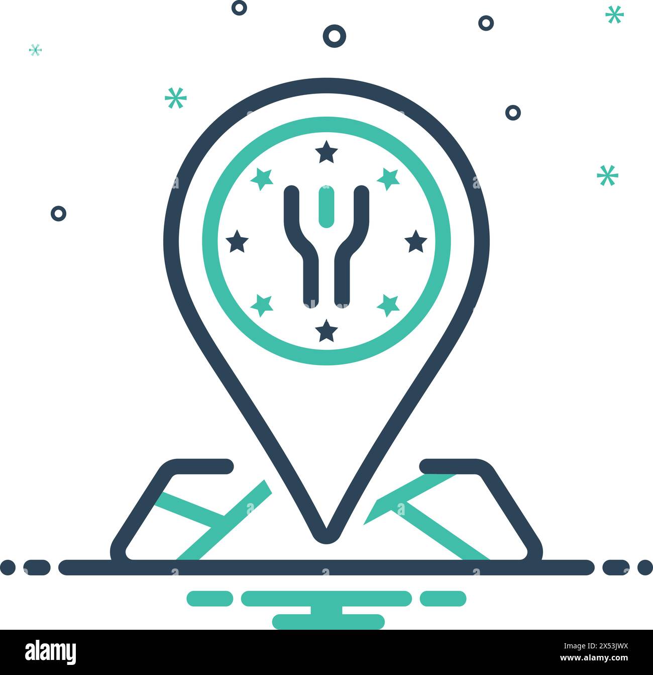 Icon for restaurant map, restaurant Stock Vector Image & Art - Alamy