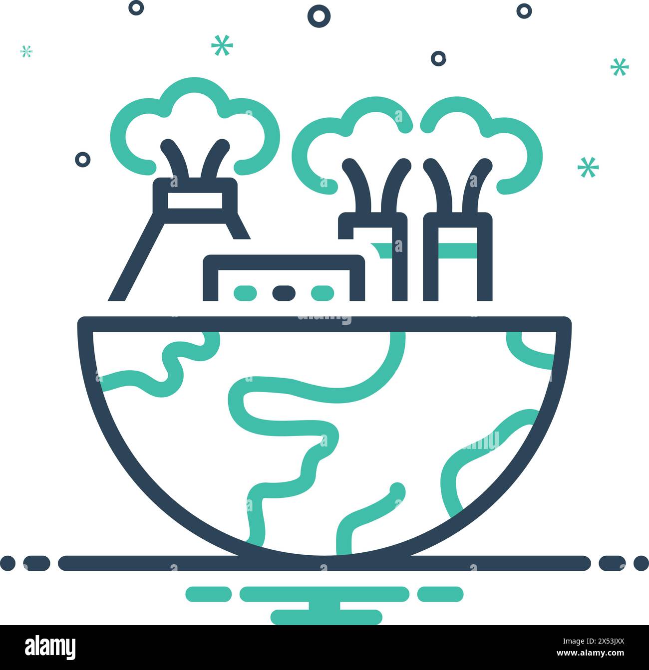 Icon for earth pollution, earth Stock Vector Image & Art - Alamy