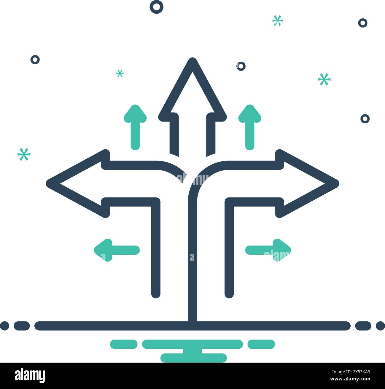 Directional pathway Cut Out Stock Images & Pictures - Alamy