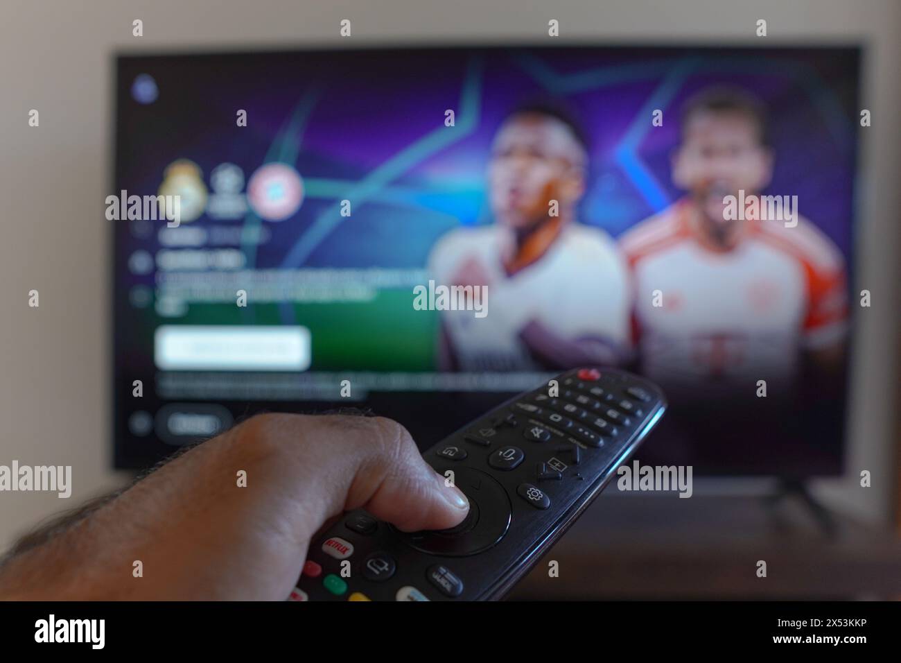 Brazil. 06th May, 2024. In this photo illustration, a hand holding a TV ...