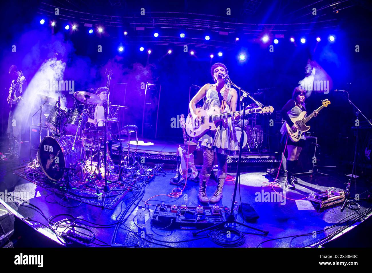 Milan, Italy. 06th May, 2024. The Irish indie rock band NEWDAD performs ...