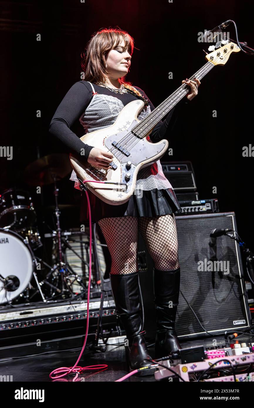 Milan, Italy. 06th May, 2024. The Irish indie rock band NEWDAD performs ...