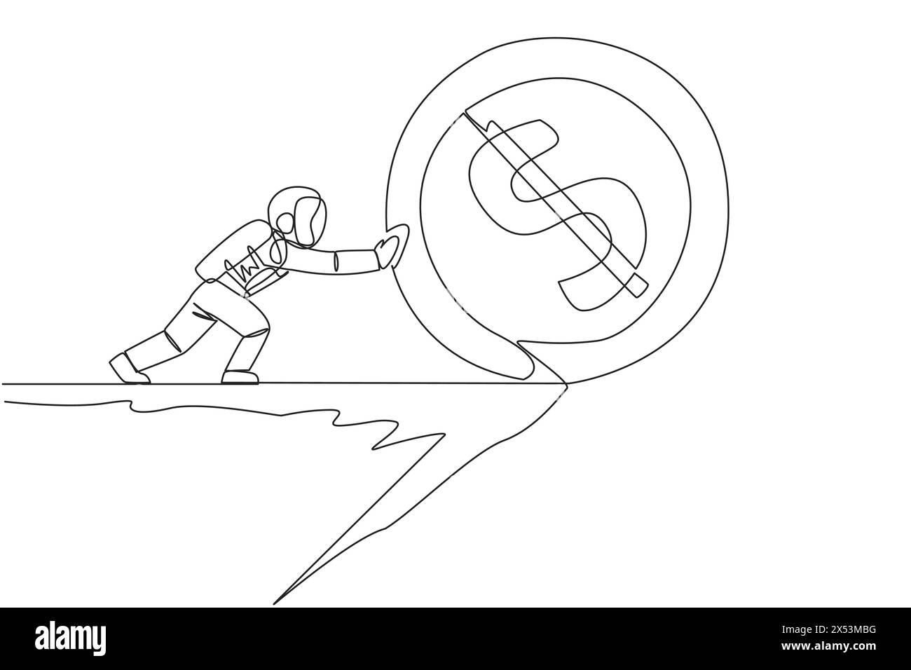 Push over the edge Stock Vector Images - Alamy