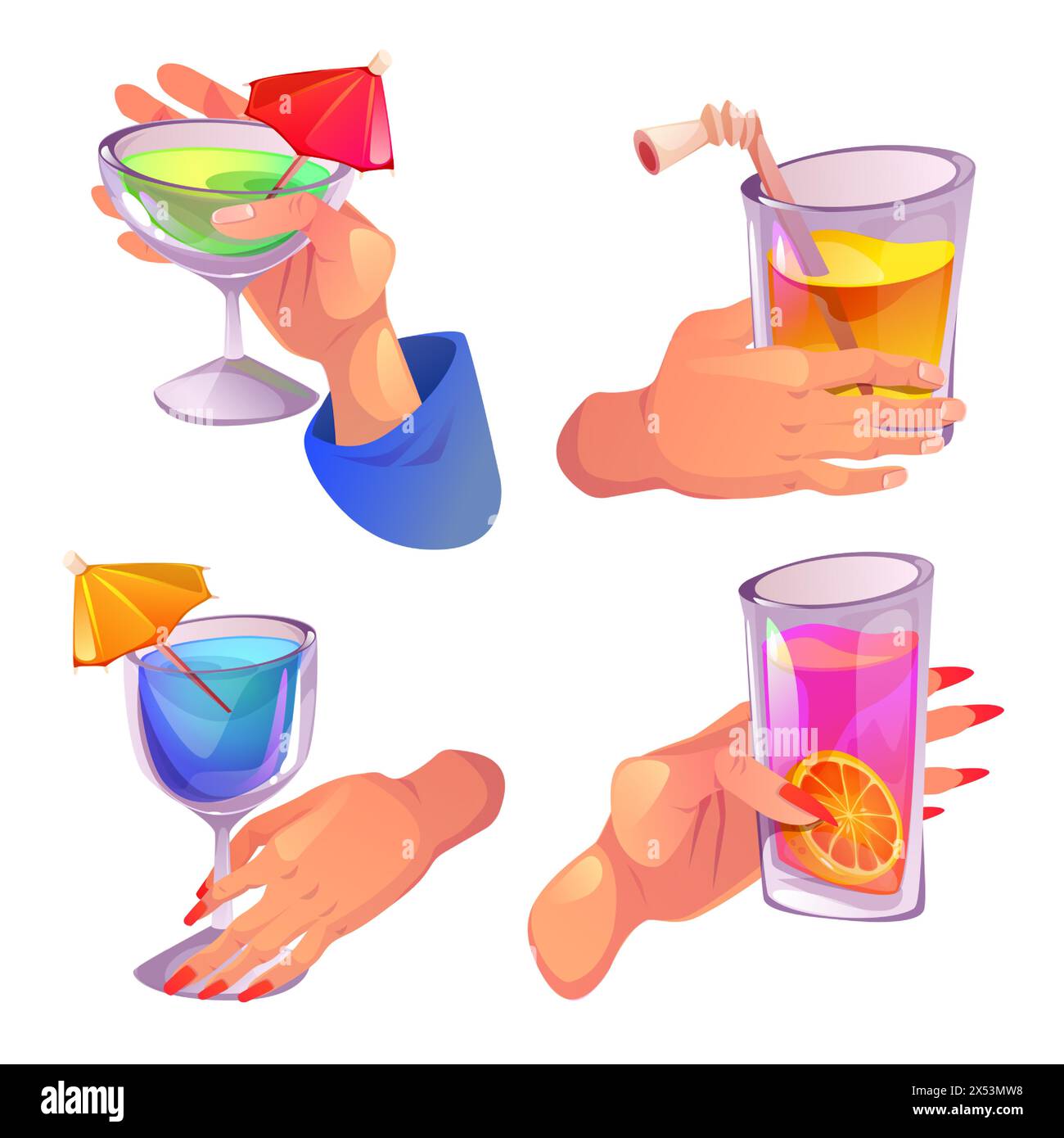 Retro girl martini glass vector Stock Vector Images - Alamy