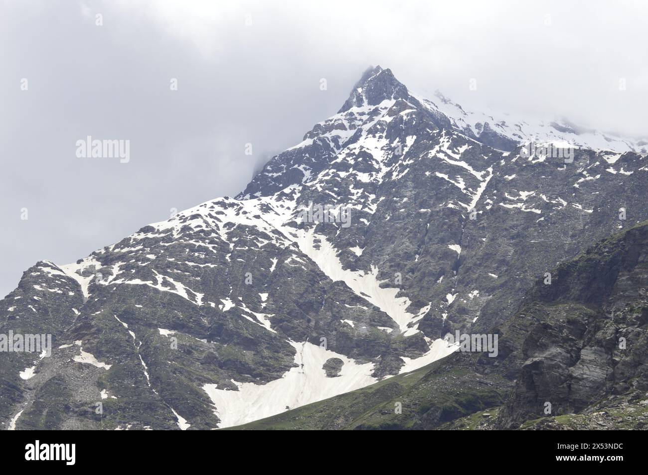 Pir Panjal range of mountain as seen in Pattan valley of Lauhal and ...