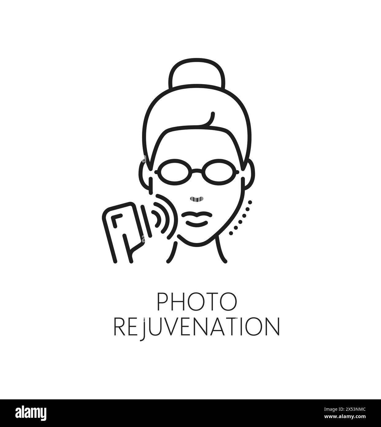 Wrinkles face sun damage Stock Vector Images - Alamy