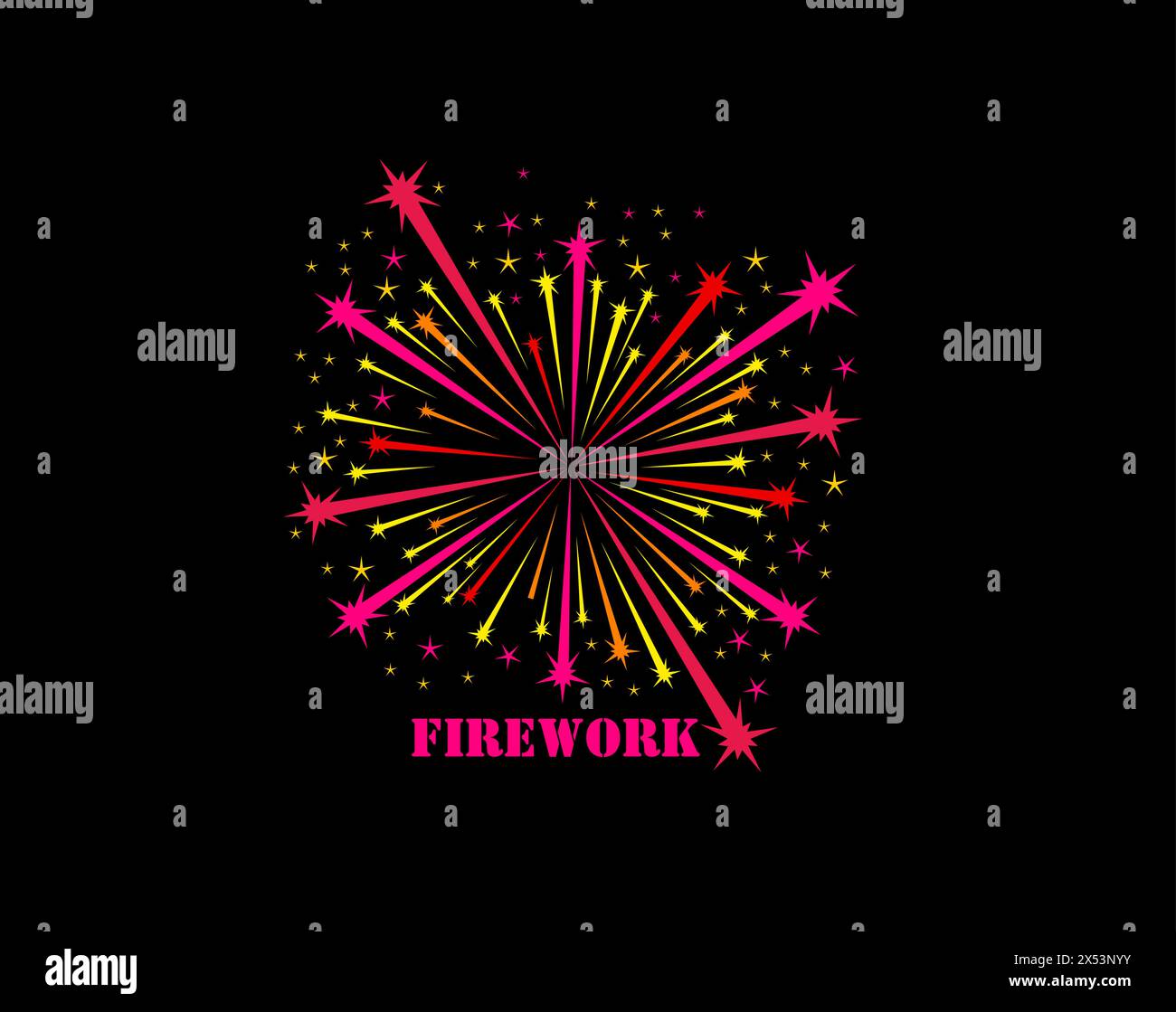 Bright holiday pyrotechnic line Stock Vector Images - Alamy
