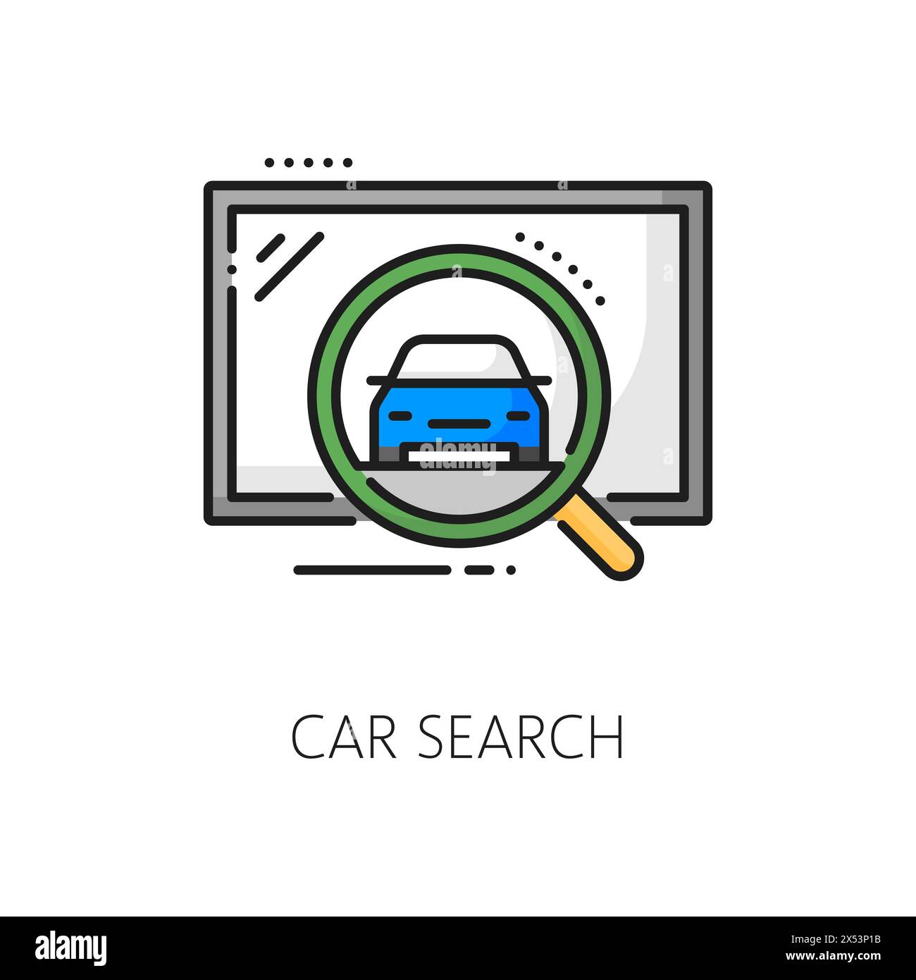 Automobile search linear car hi-res stock photography and images - Alamy