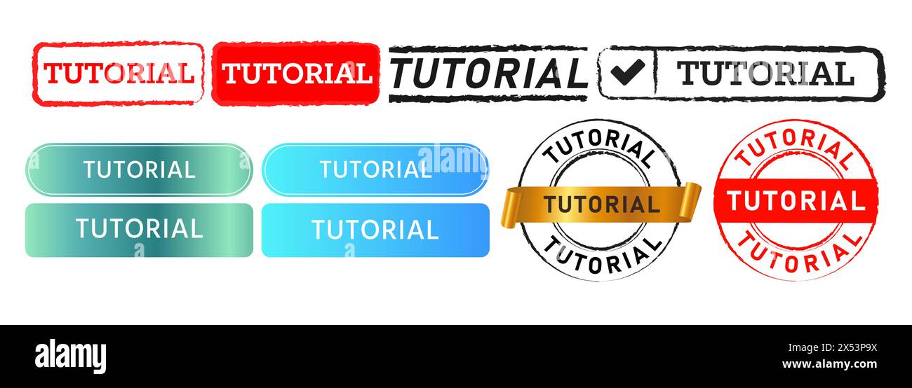 tutorial rectangle circle rectangle stamp and button for instructor ...
