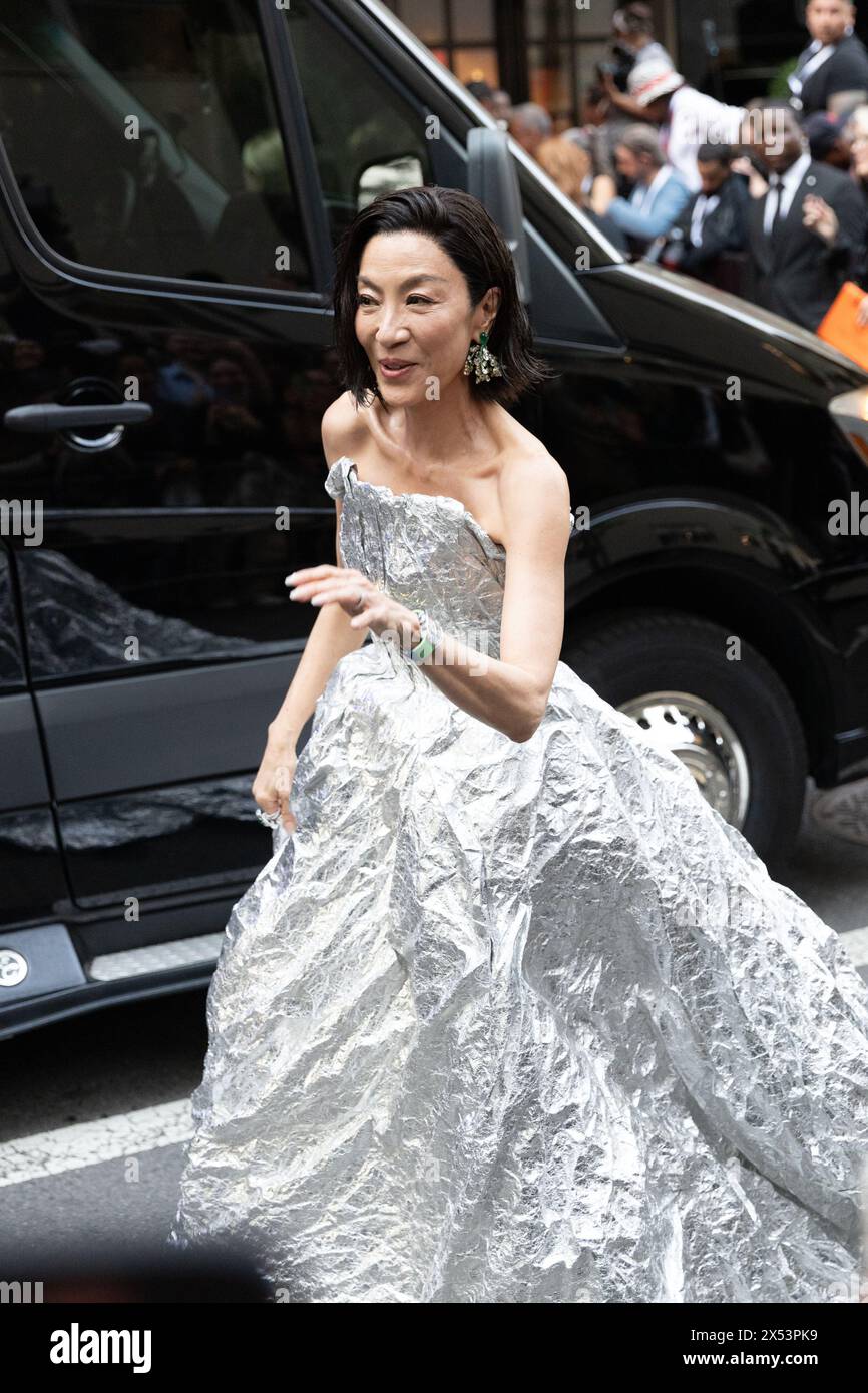 Michelle Yeoh at The Mark Hotel before the 2024 Met Gala: "Sleeping ...