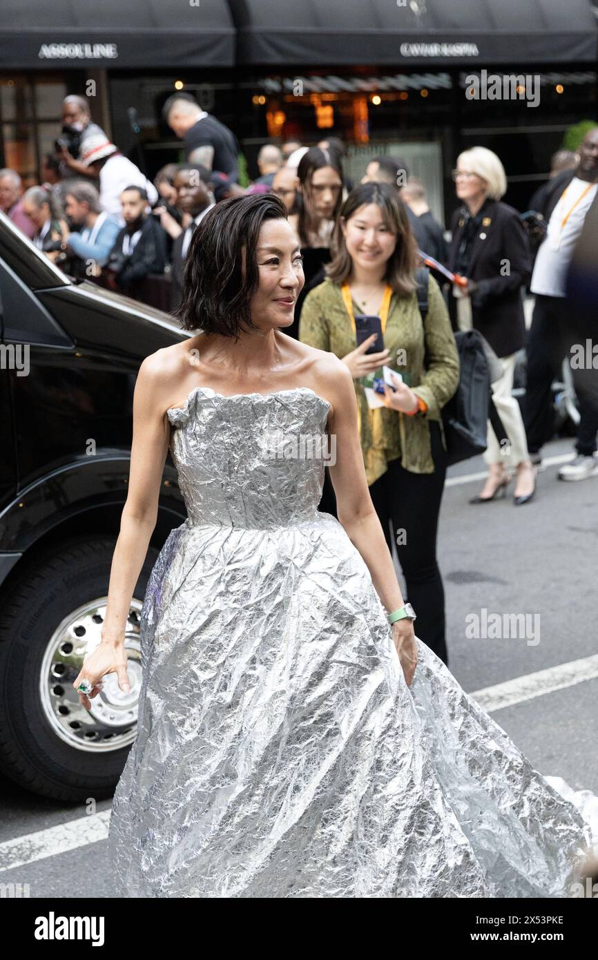 Michelle Yeoh at The Mark Hotel before the 2024 Met Gala: "Sleeping ...