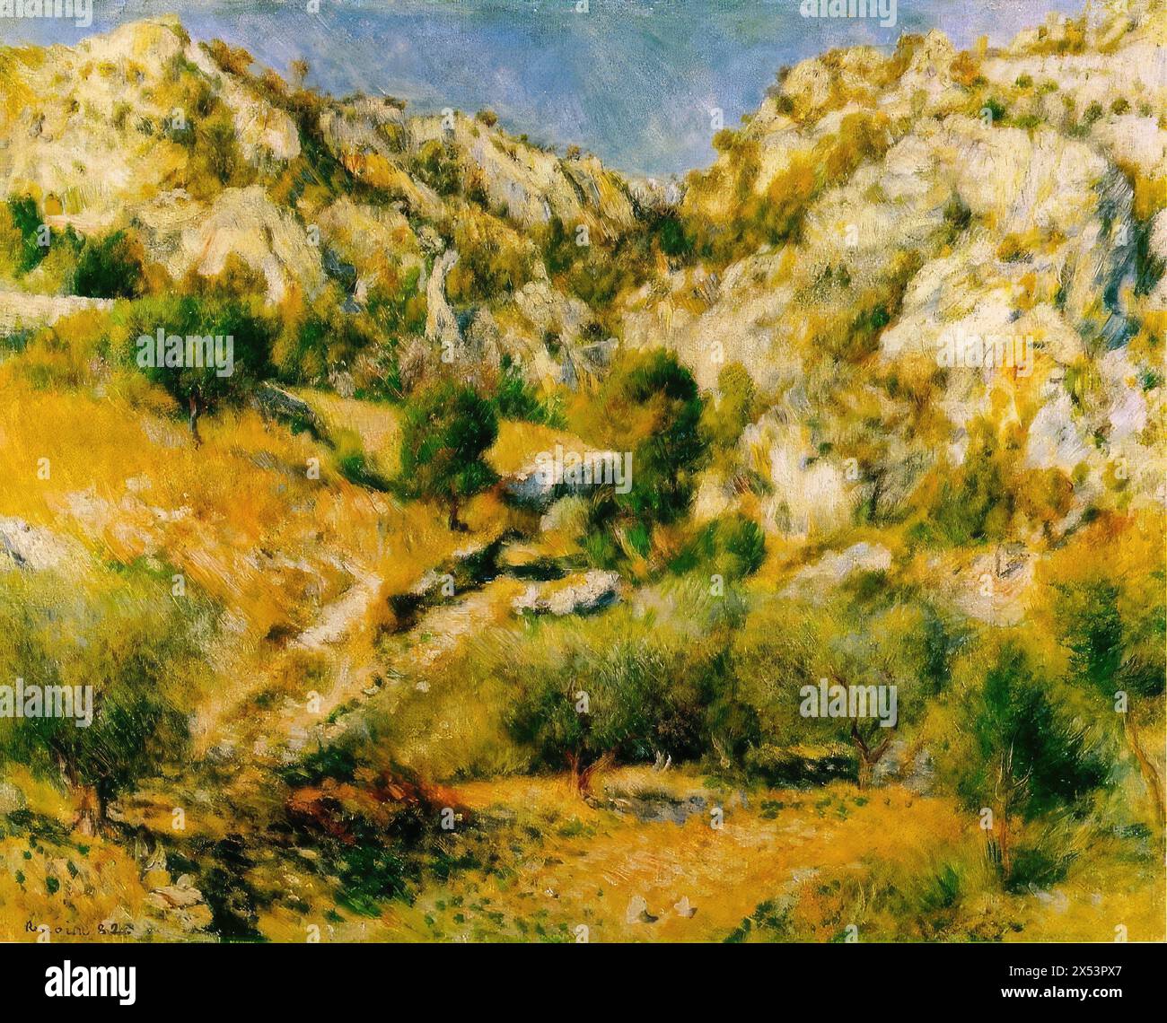 Renoir painting - landscape impressionist impressionism France French ...