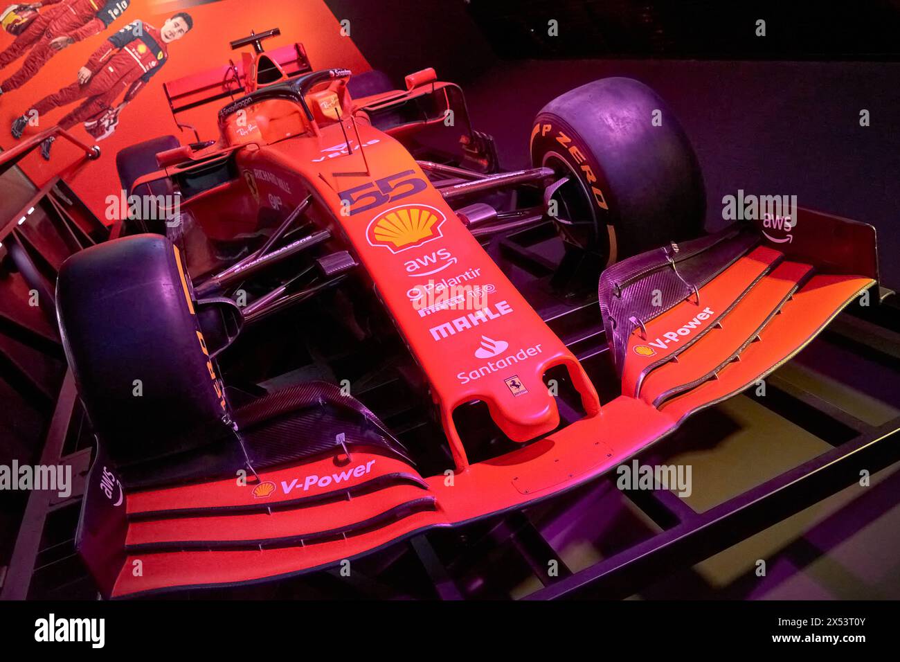 Coruña, Spain; June,12,2023;Carlos Sainz's car with number 55, Formula ...
