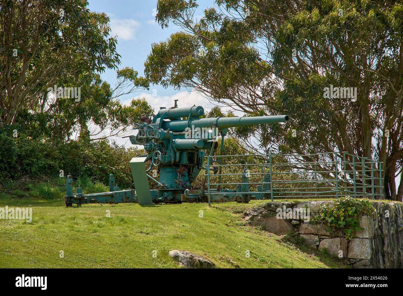 Cannons of the coastal battery on Monte de San Pedro, La Coruña ...