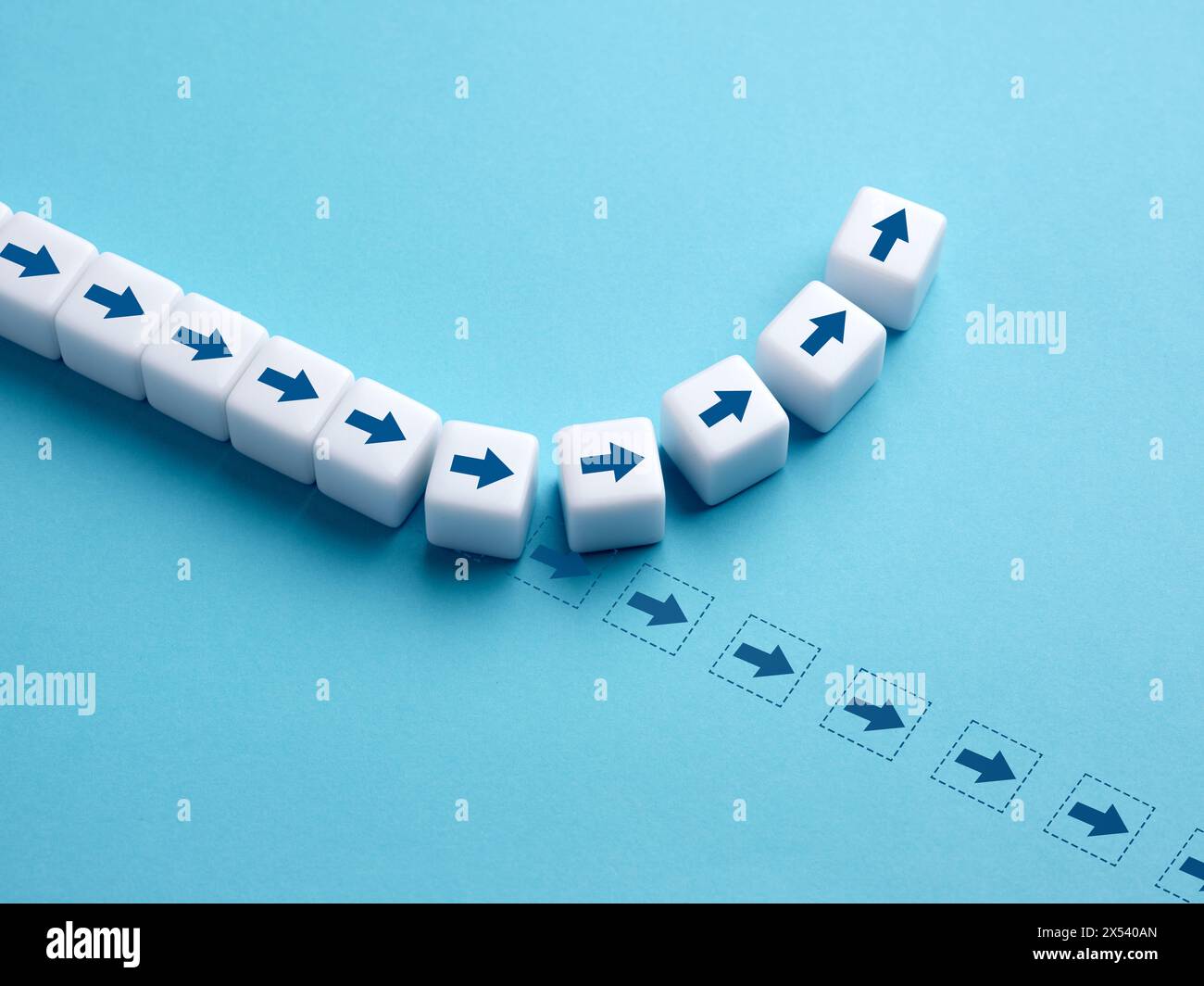 Deviation from the plan, path or norms. Choosing an alternative way ...