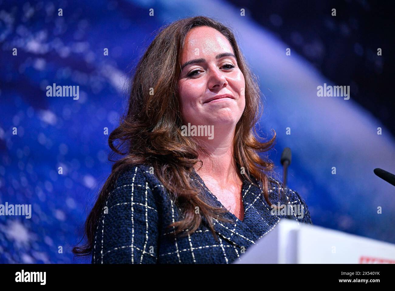 Sarah Knafo during a campaign meeting of Reconquete party for the ...