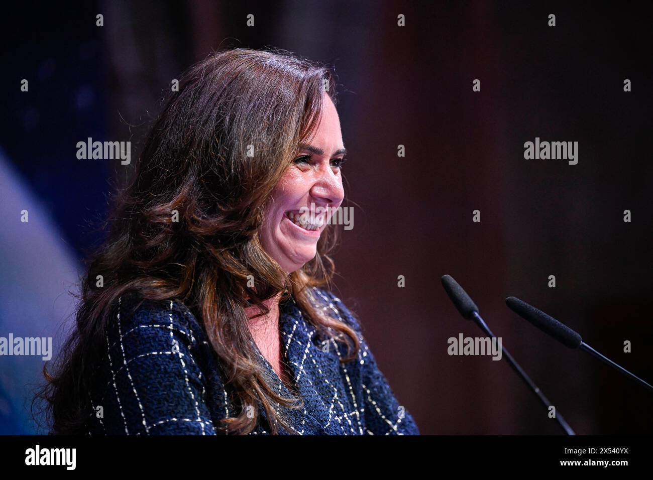 Sarah Knafo during a campaign meeting of Reconquete party for the ...