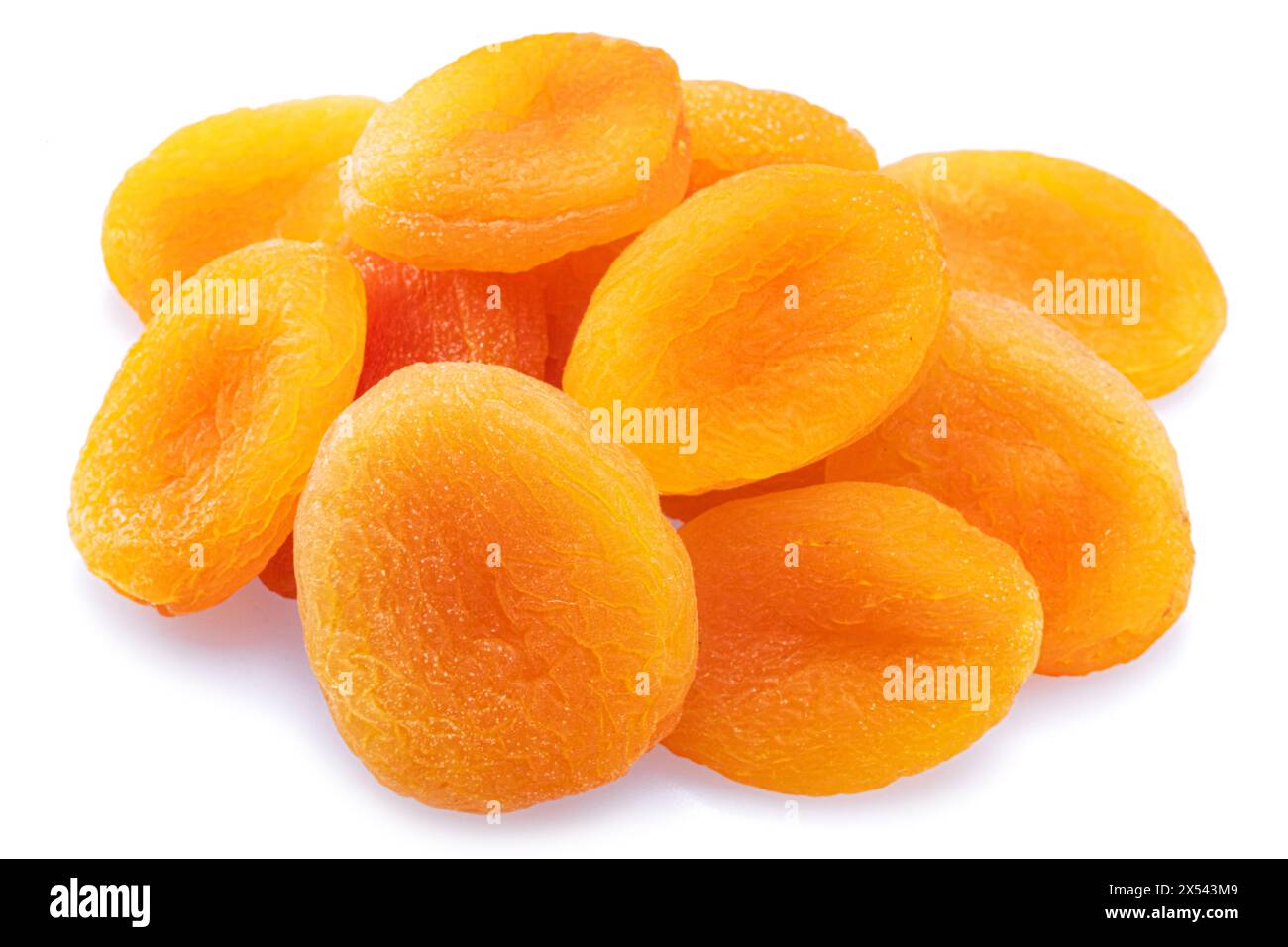 Dry apricots isolated on white background Stock Photo - Alamy