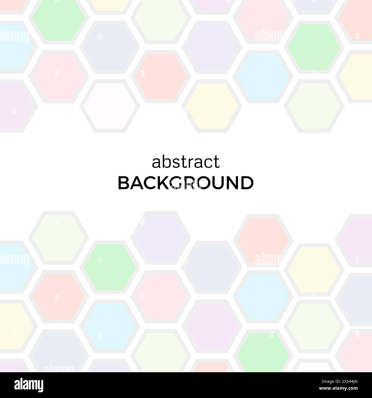 Abstract background with color hexagons elements. Vector illustration ...