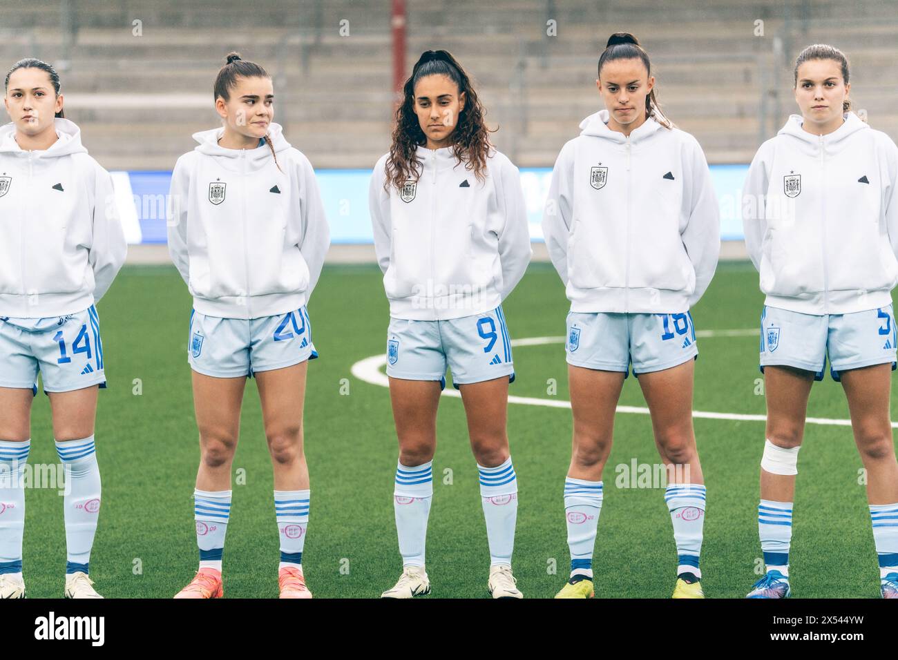 Malmoe, Sweden. 06th, May 2024. Lua Calo (14), Natalia Escot (20), Celia Segura (9), Clara ...