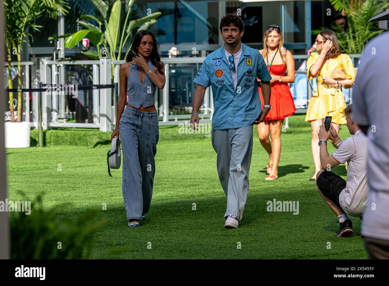 MIAMI, FLORIDA - MAY 04: Charles Leclerc, Ferrari SF-23 during ...