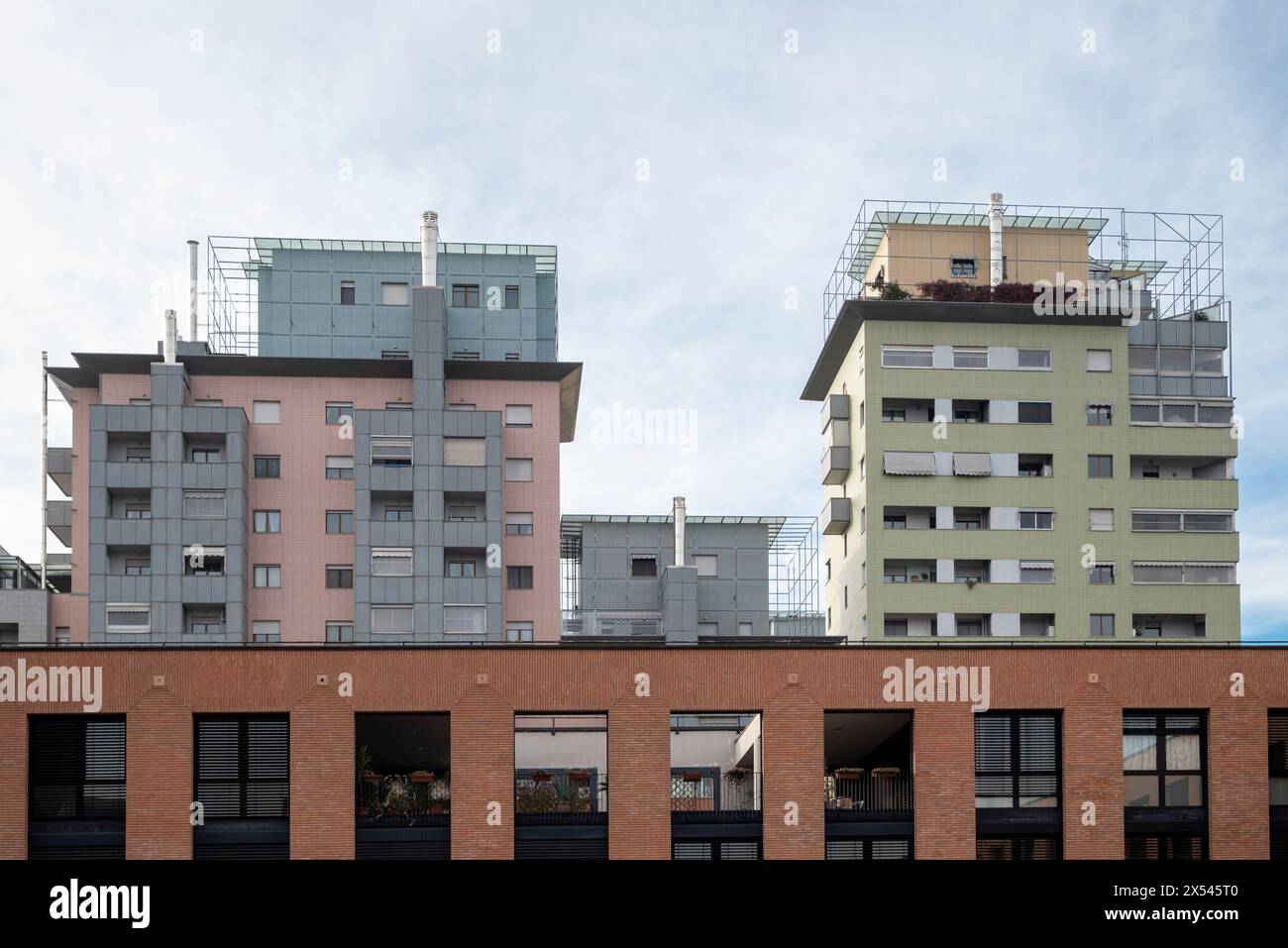 Architecture. Housing units in buildings on the outskirts of the city ...